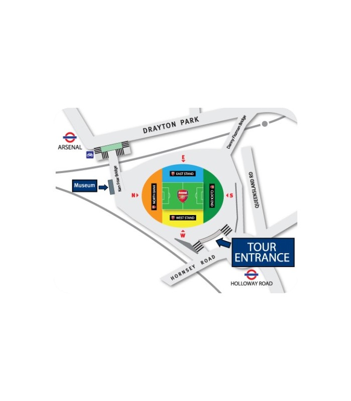 Arsenal Stadium Map
